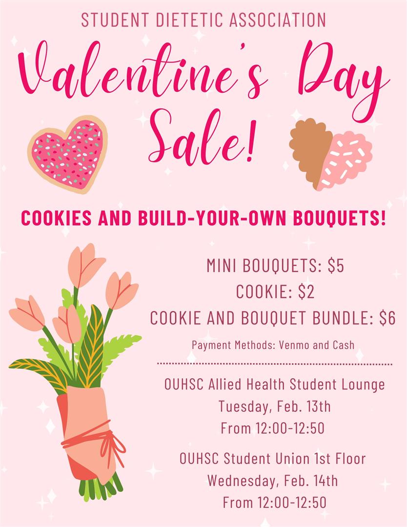 SDA Valentine's Day Fundraiser- Flower Bouquet and Cookie Sale - Students