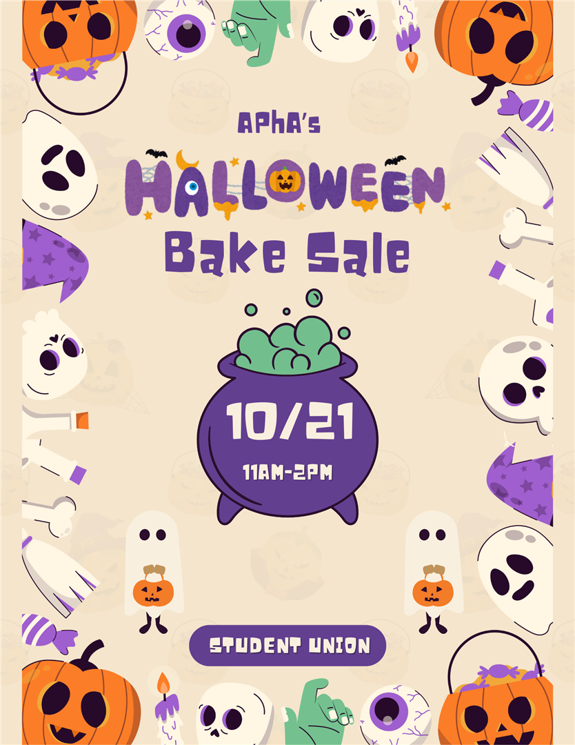 APhA Halloween Bake Sale - Students