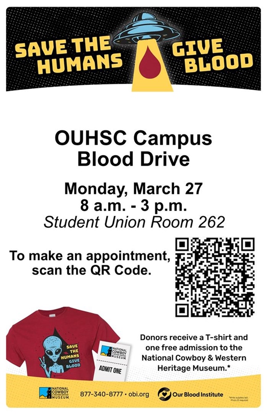OUHSC Campus Blood Drive - Students