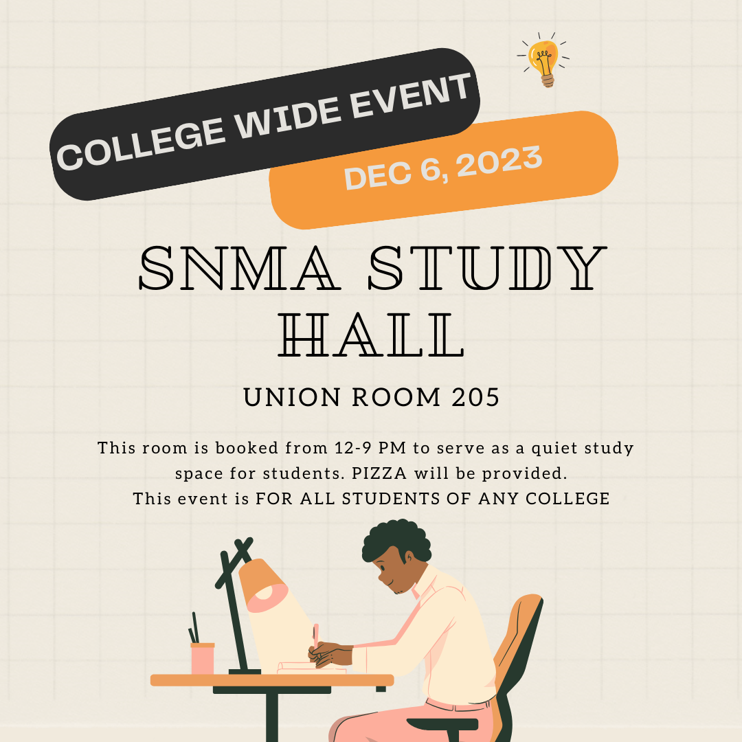 SNMA Open Study Hall - Students