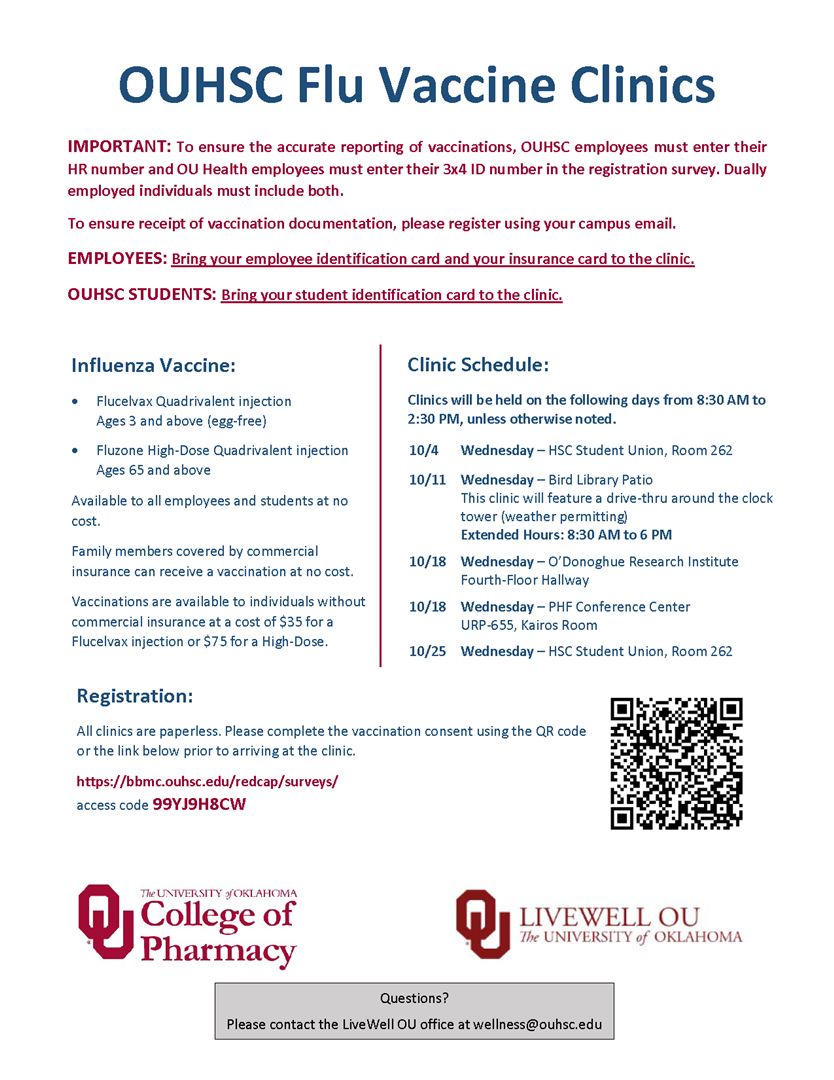 College of Pharmacy Flu Clinic - Students