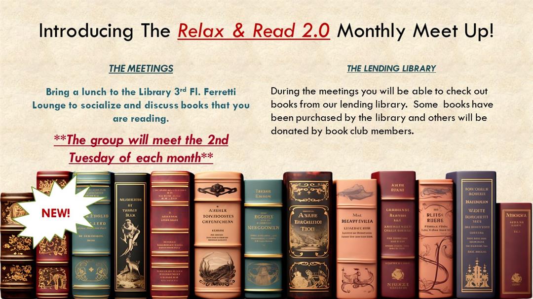 Relax and Read Monthly Meet-Up - Students