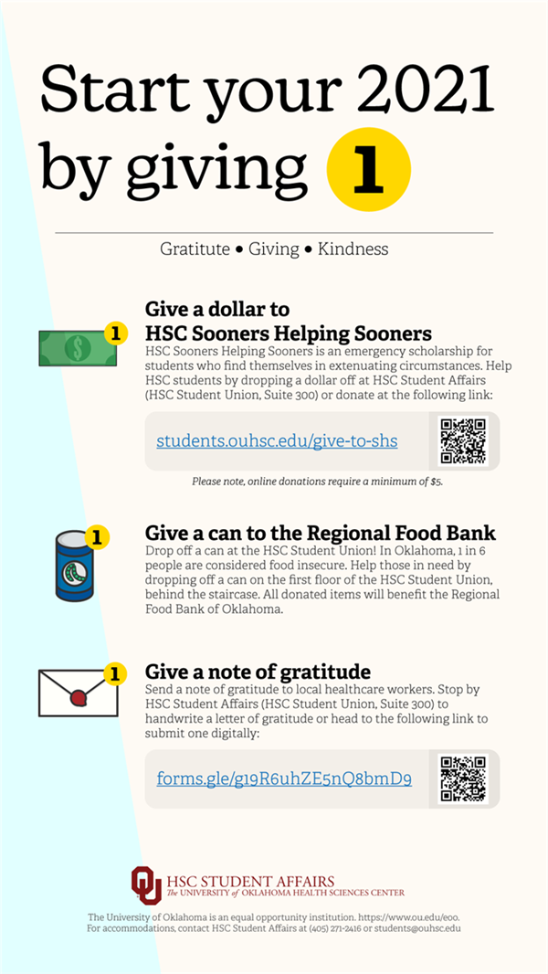 Start Your '21 by Giving 1 - Students